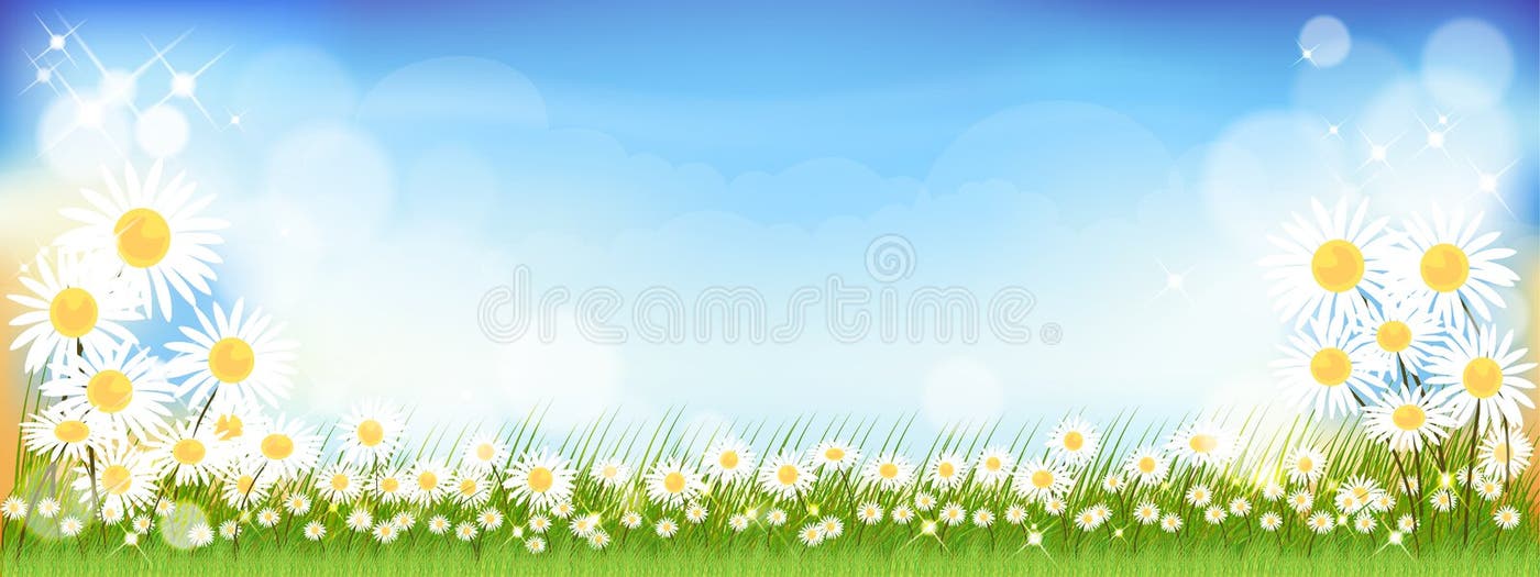 Nature Background Daisy Stock Illustrations – 203,847 Nature Background ...
