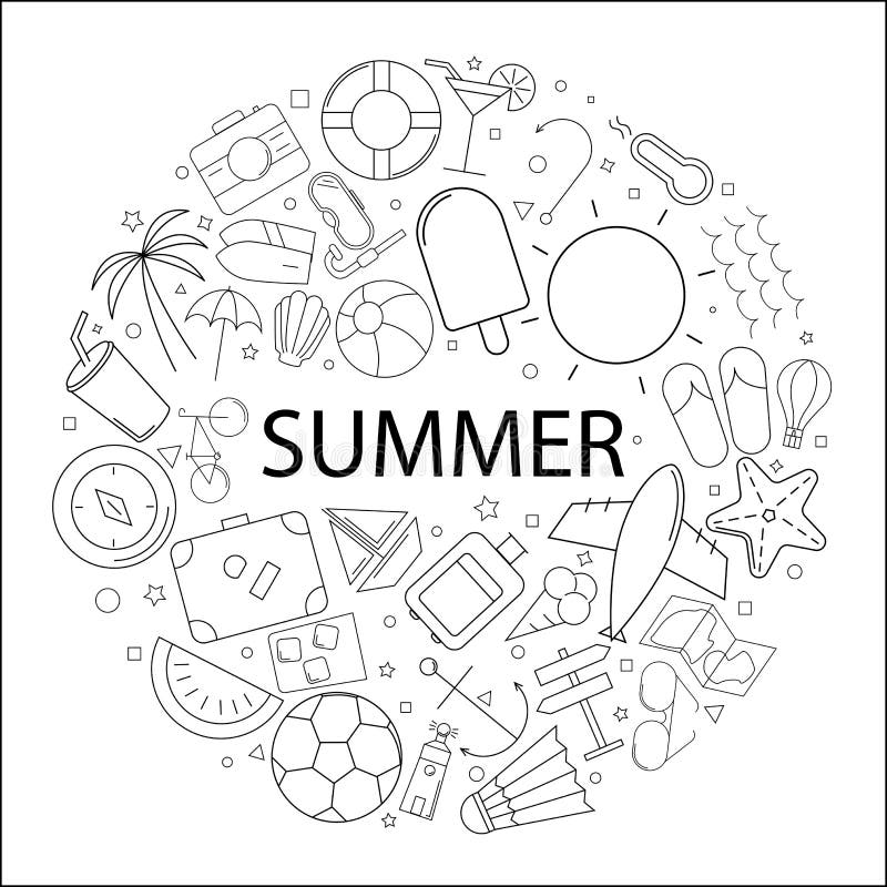 Vector Summer Drink Pattern. Summer Drink Seamless Background Stock ... Vector Summer Drink Pattern. Summer Drink Seamless Background Stock ...