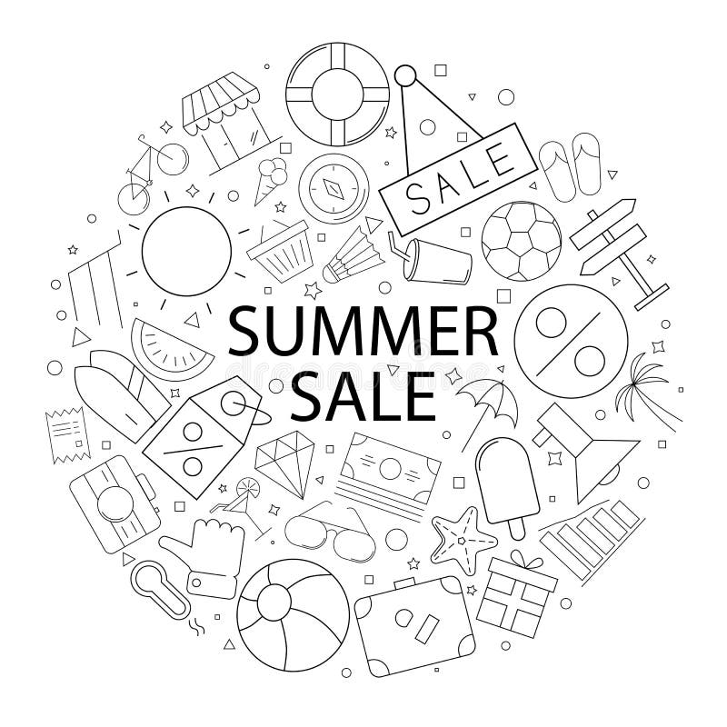 Summer Salebackground Stock Illustrations – 4 Summer Salebackground ...