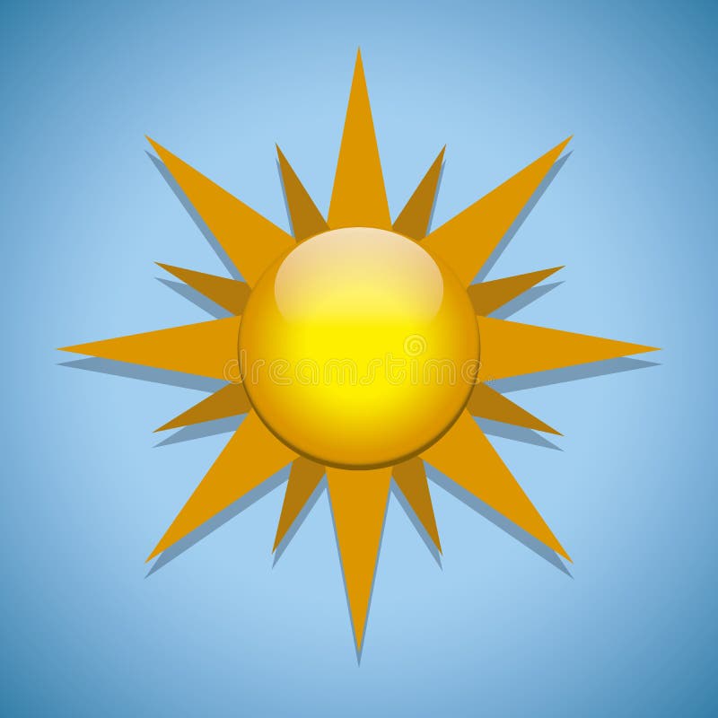 Vector Sun stock vector. Illustration of star, element - 32135244