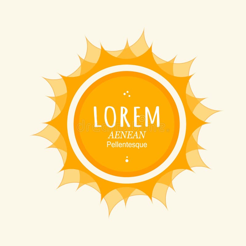 Vector Sun Circle Frame. Sun Shape Flame. Stock Vector - Illustration ...