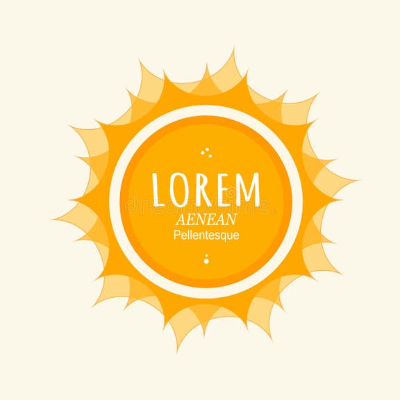 Vector Sun Circle Frame. Sun Shape Flame. Stock Vector - Illustration ...