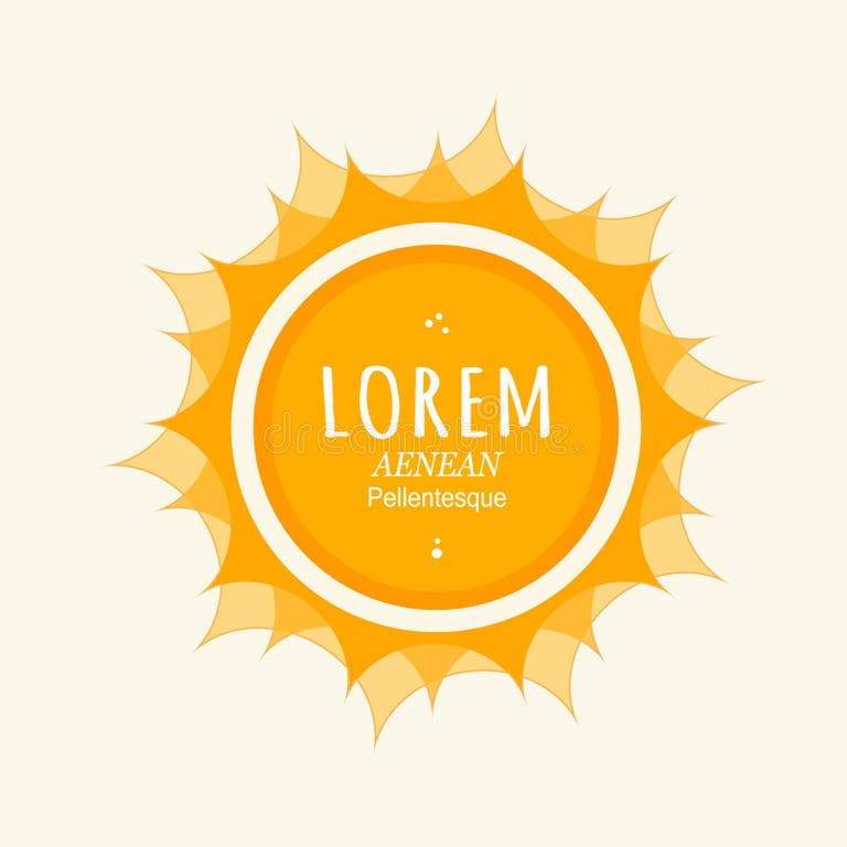 Vector Sun Circle Frame. Sun Shape Flame. Stock Vector - Illustration ...