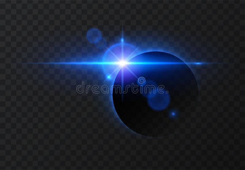 Vector sun eclipse. stock vector. Illustration of flash - 292259337