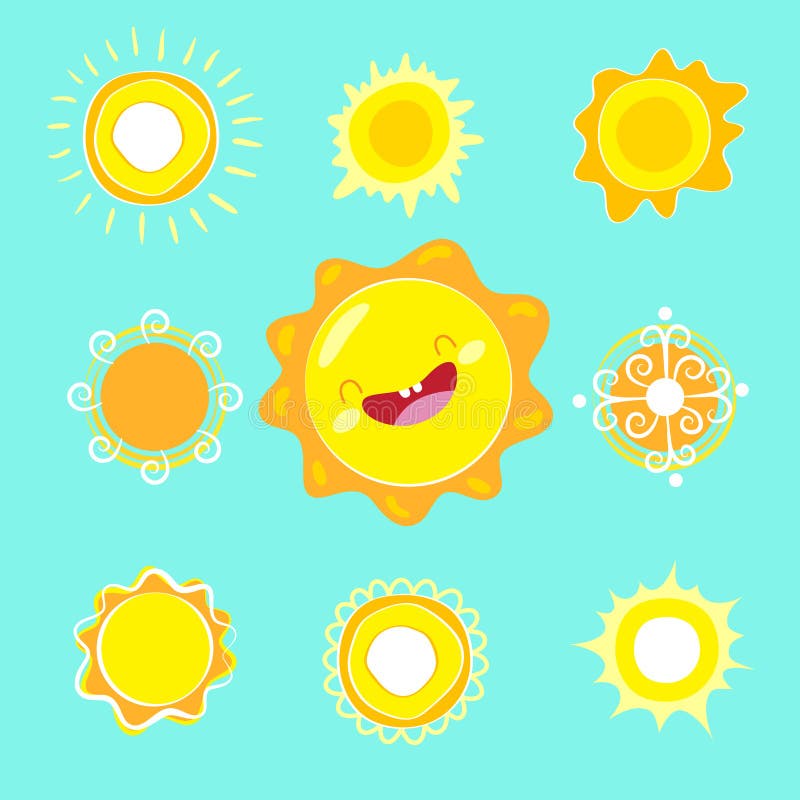 Vector sun. stock vector. Illustration of light, graphic - 51827770