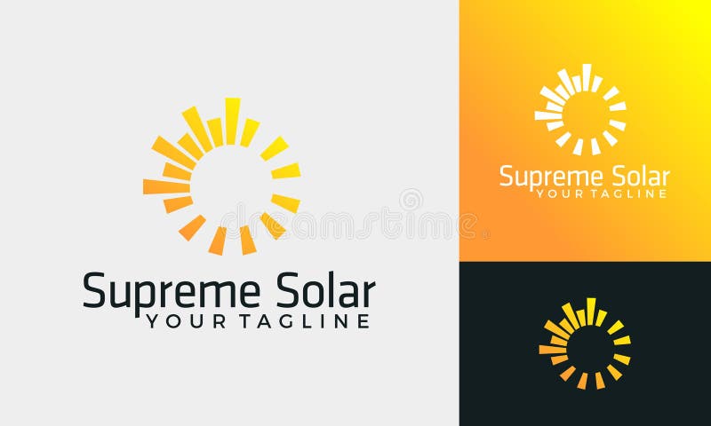 Vector Sun Solar Energy Logo Design Inspiration Stock Vector ...