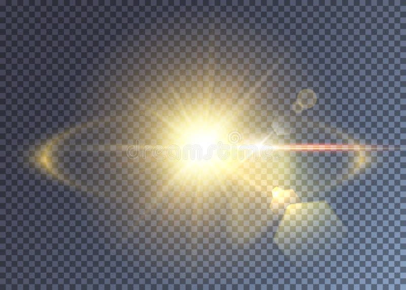 Vector Sun or Star Explosion Realistic Effect Stock Vector ...