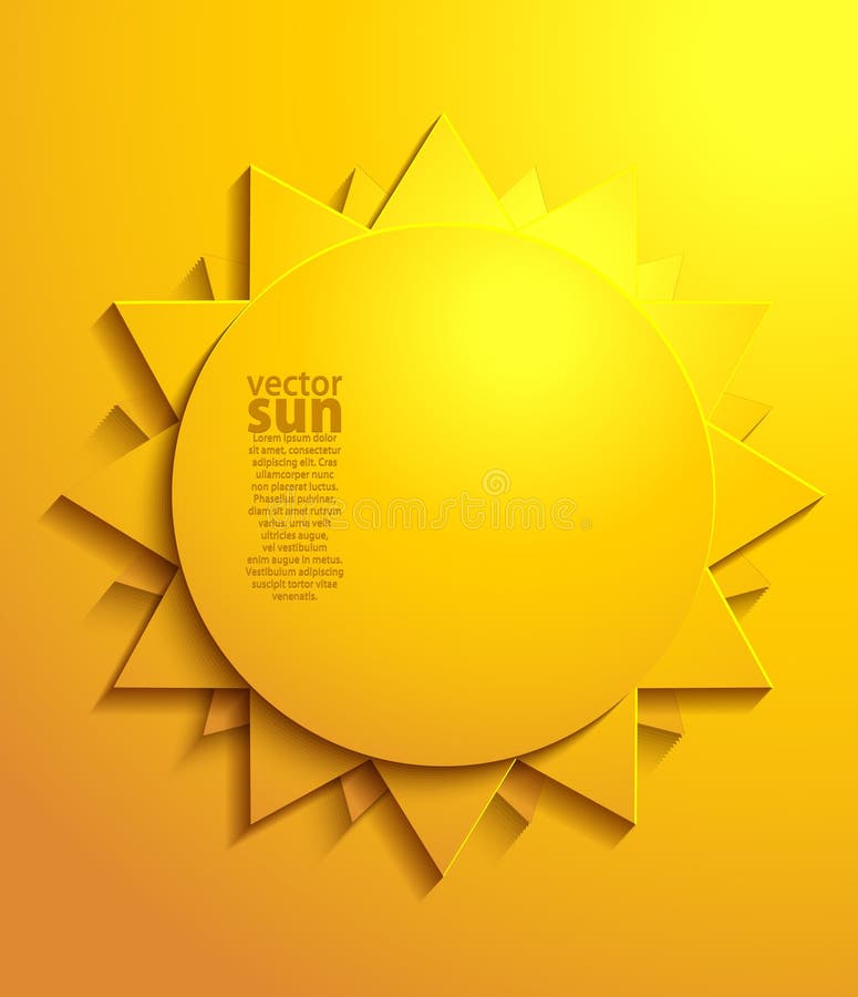 Vector sun stock vector. Illustration of bright, glow - 31858646