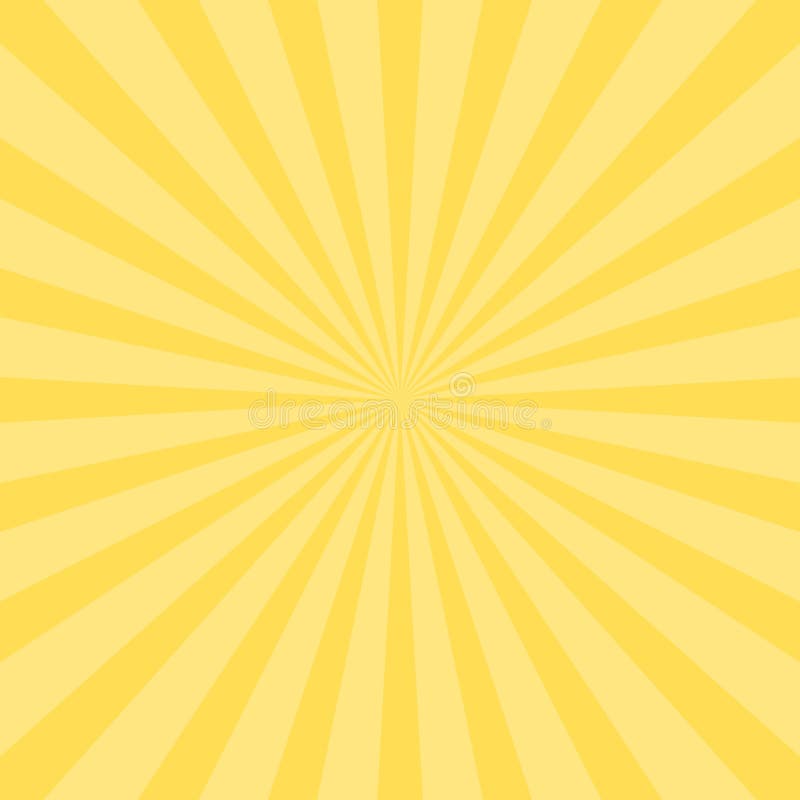 Vector Sunburst Yellow Radial Background Stock Vector - Illustration of ...