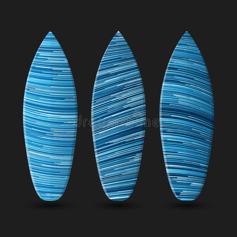 Abstract Surfboards Design Vectors Stock Vector - Illustration of ...