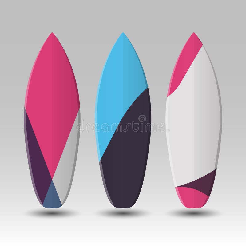 Abstract Surfboards Design Vectors Stock Vector - Illustration of ...