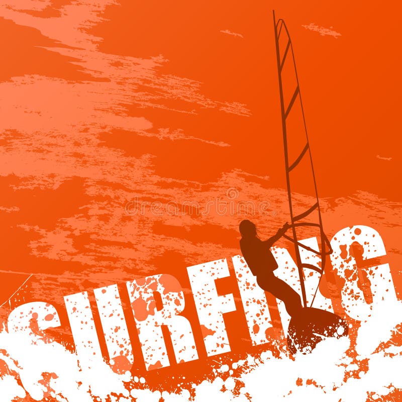 Vector surfing stock vector. Illustration of surfer, dirty - 10917467