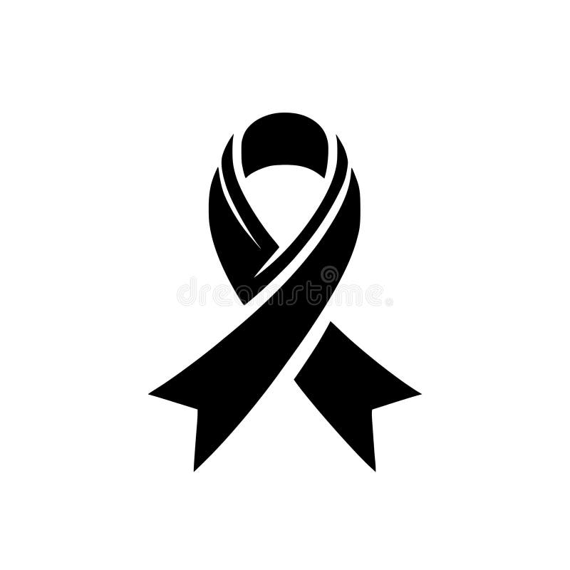 Black ribbon icon vector stock vector. Illustration of banner - 314565356