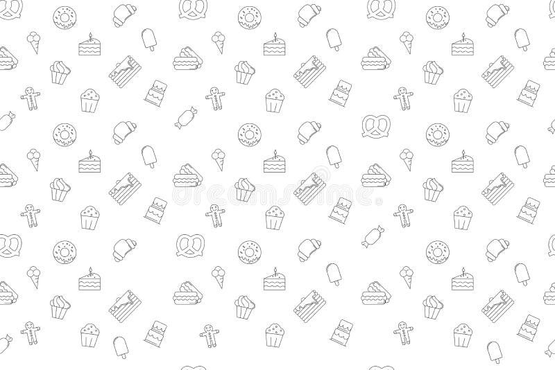 Vector Sweet pattern. stock vector. Illustration of vector - 113560529