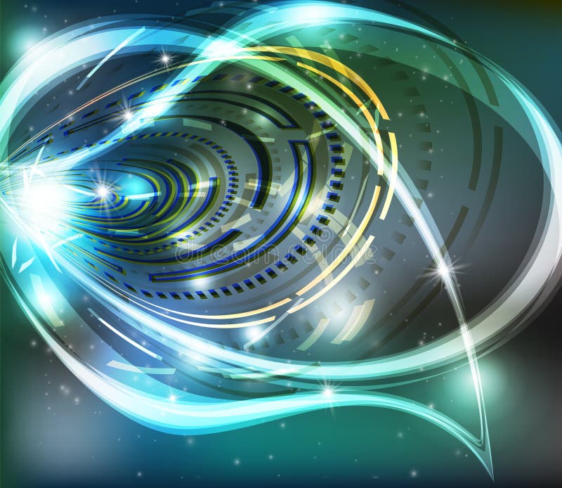 Abstract Future Technology Concept Background, Vector Illustration ...