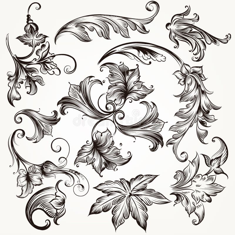 Vector Swirl Elements for Design Stock Vector - Illustration of ...