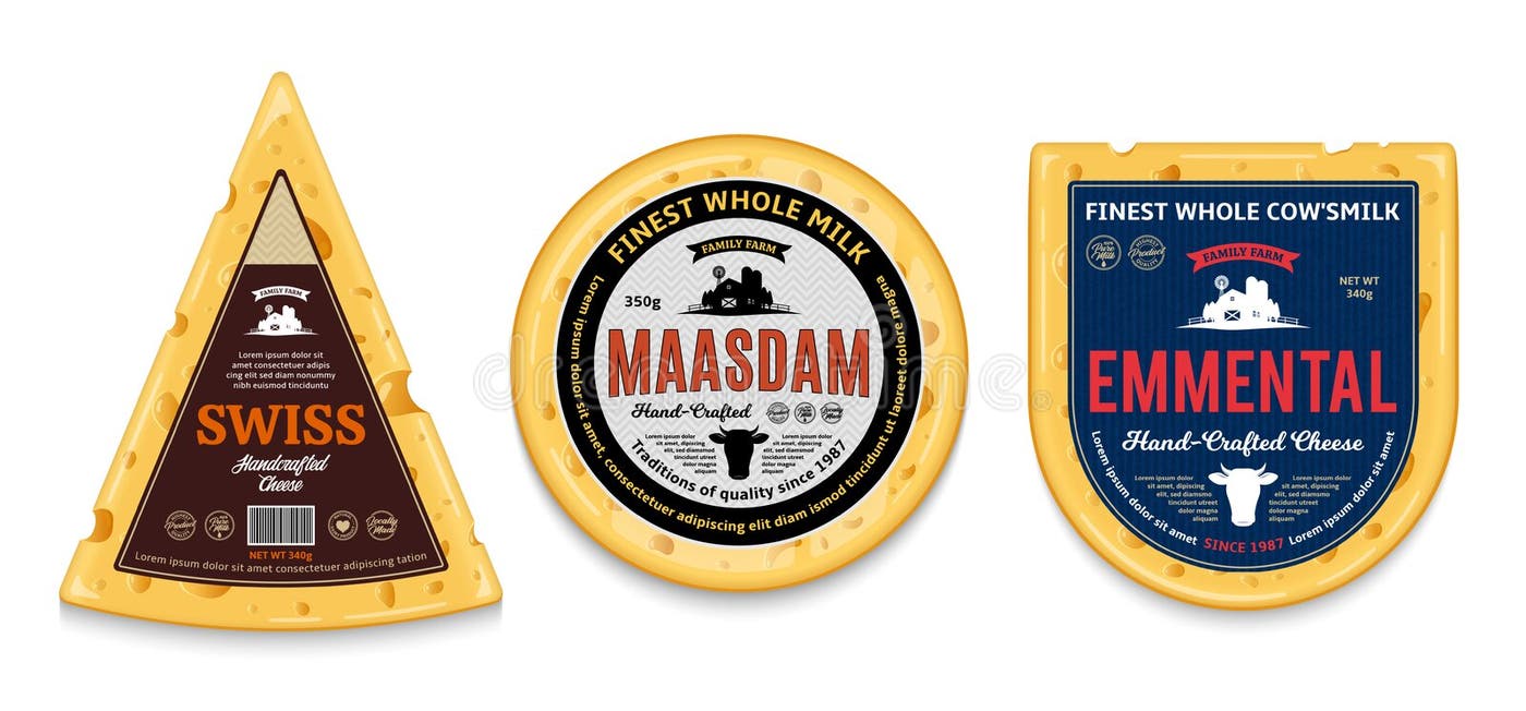 Swiss Cheese Labels Stock Illustrations – 116 Swiss Cheese Labels Stock ...