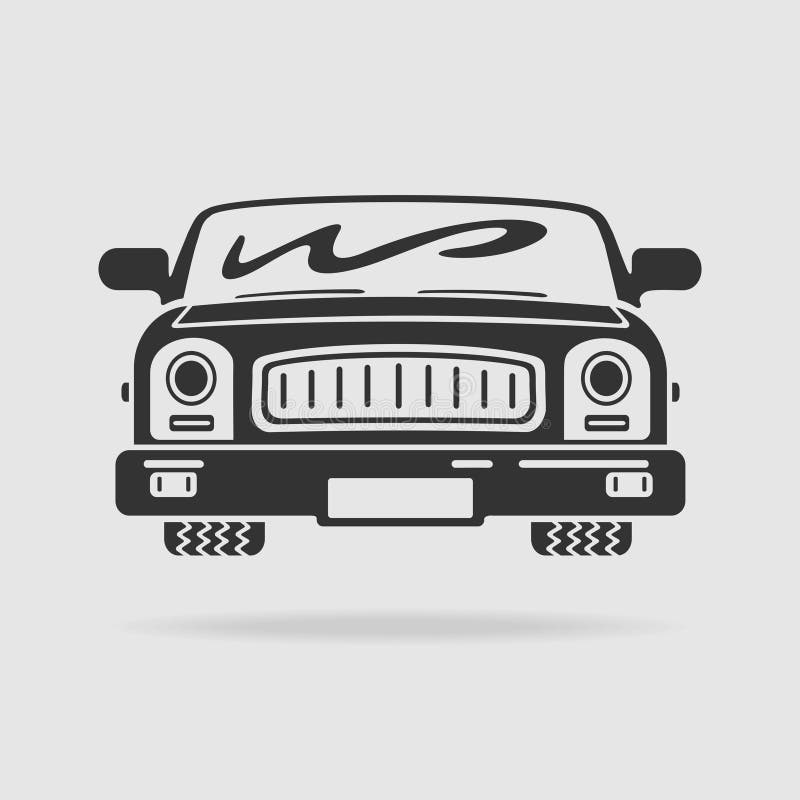 Vector Symbol Car stock vector. Illustration of stencil - 69989960