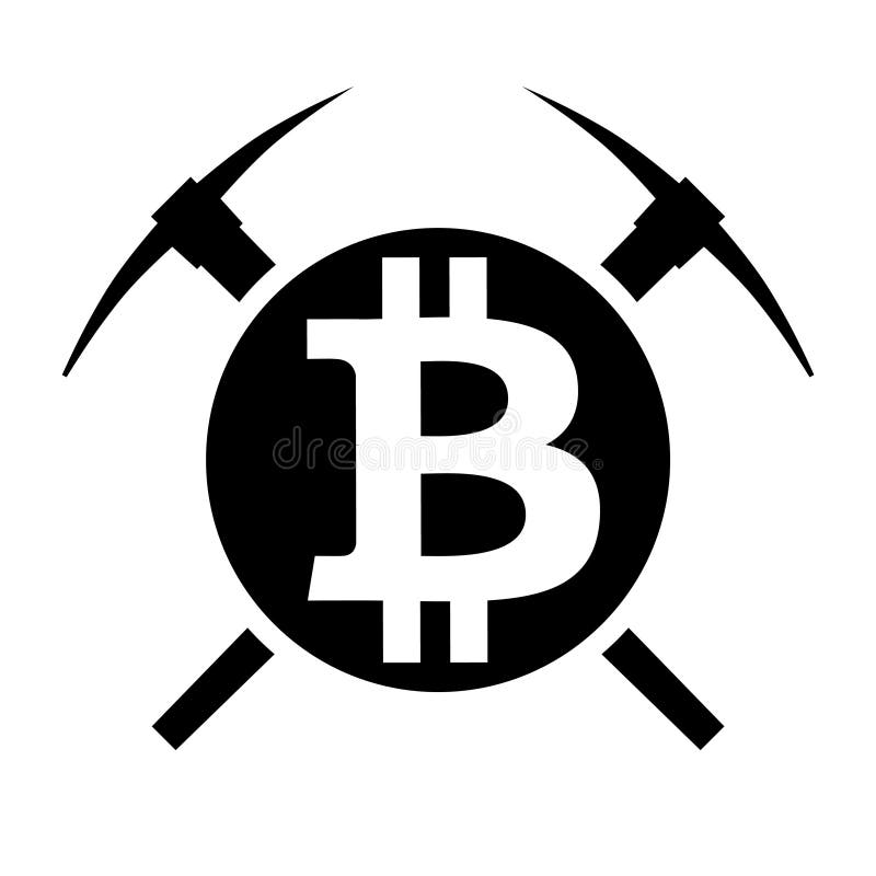 Vector Symbol of Cryptocurrency Bitcoin Mining Stock Vector ...