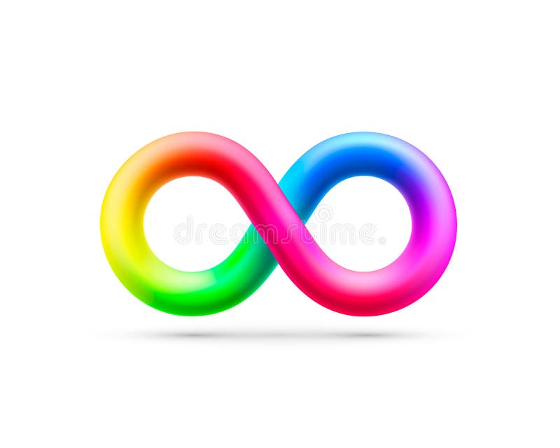 Vector Symbol of Infinity Rainbow, Design Element. Stock Vector ...
