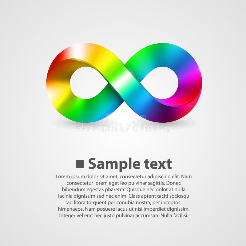 Vector Symbol of Infinity Rainbow Stock Vector - Illustration of clip ...