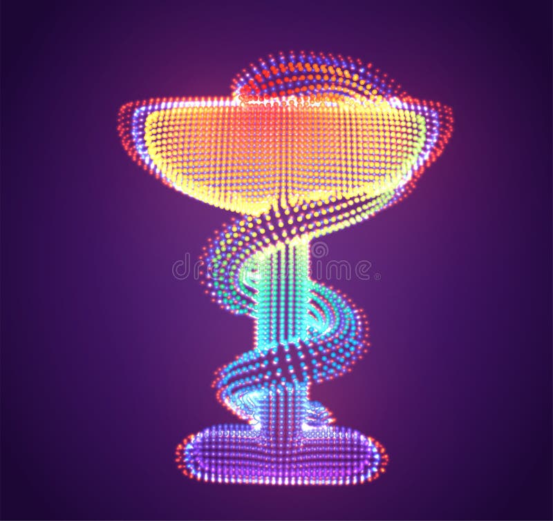 Vector Symbol of Luminous Dots, Rainbow Gradient Stock Vector ...