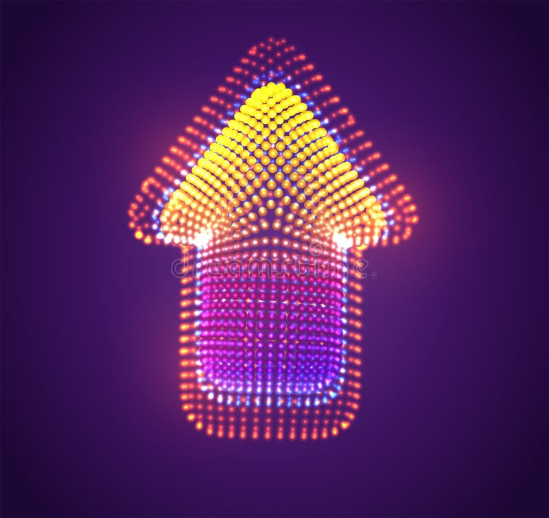 Vector Symbol of Luminous Dots, Rainbow Gradient Stock Vector ...