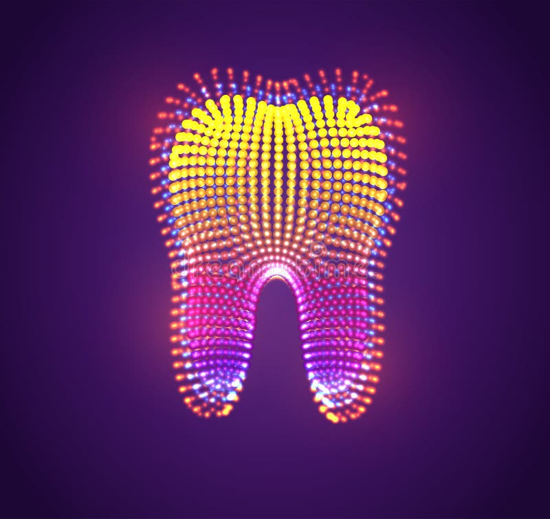 Vector Symbol of Luminous Dots, Rainbow Gradient Stock Vector ...