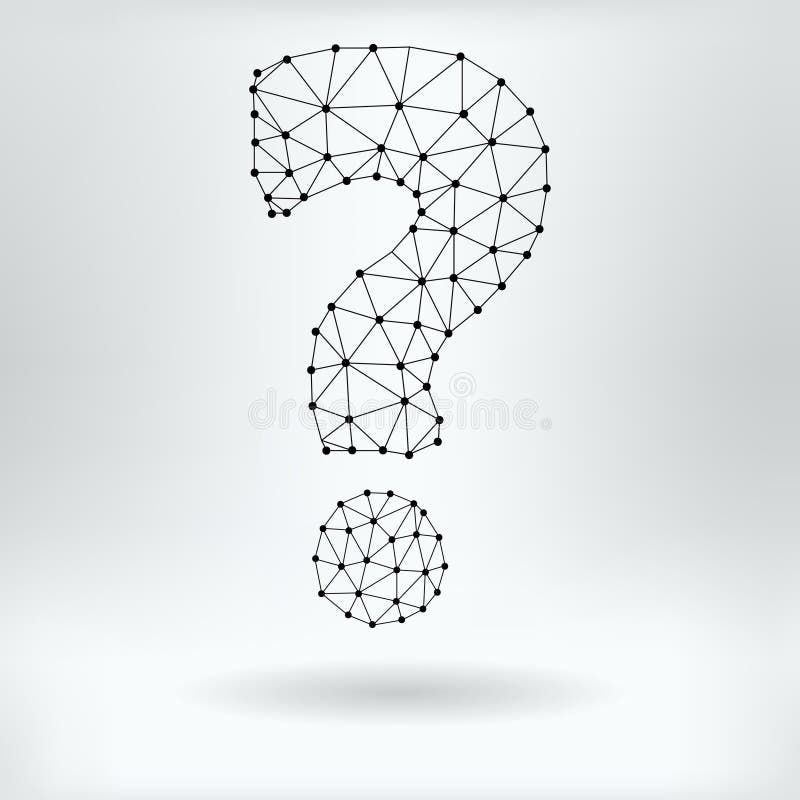 Vector Symbol of Question Mark Stock Vector - Illustration of molecular ...