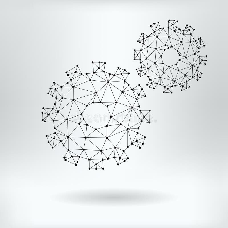 Vector Symbol of Setting Cogwheel Stock Vector - Illustration of token ...