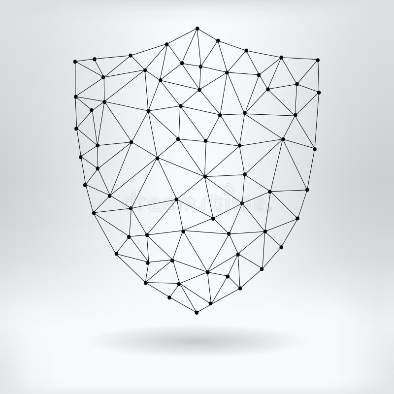 Vector Symbol of Shield stock vector. Illustration of reticulate ...