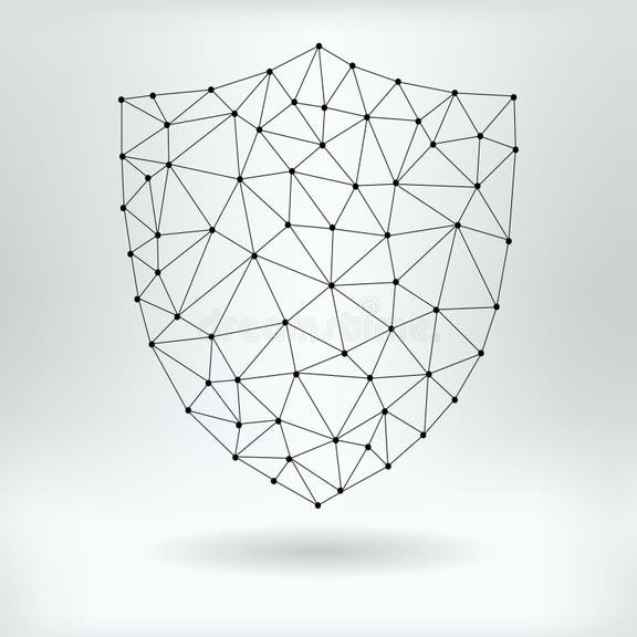 Vector Symbol of Shield stock vector. Illustration of reticulate ...