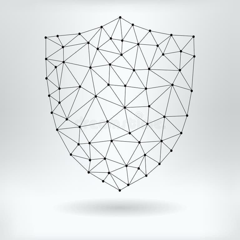 Vector Symbol of Shield stock vector. Illustration of reticulate ...