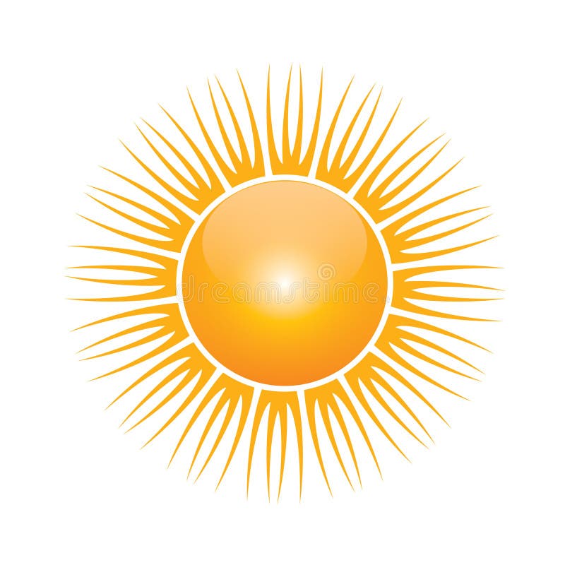 Vector symbol of Sun stock vector. Illustration of nature - 245926244