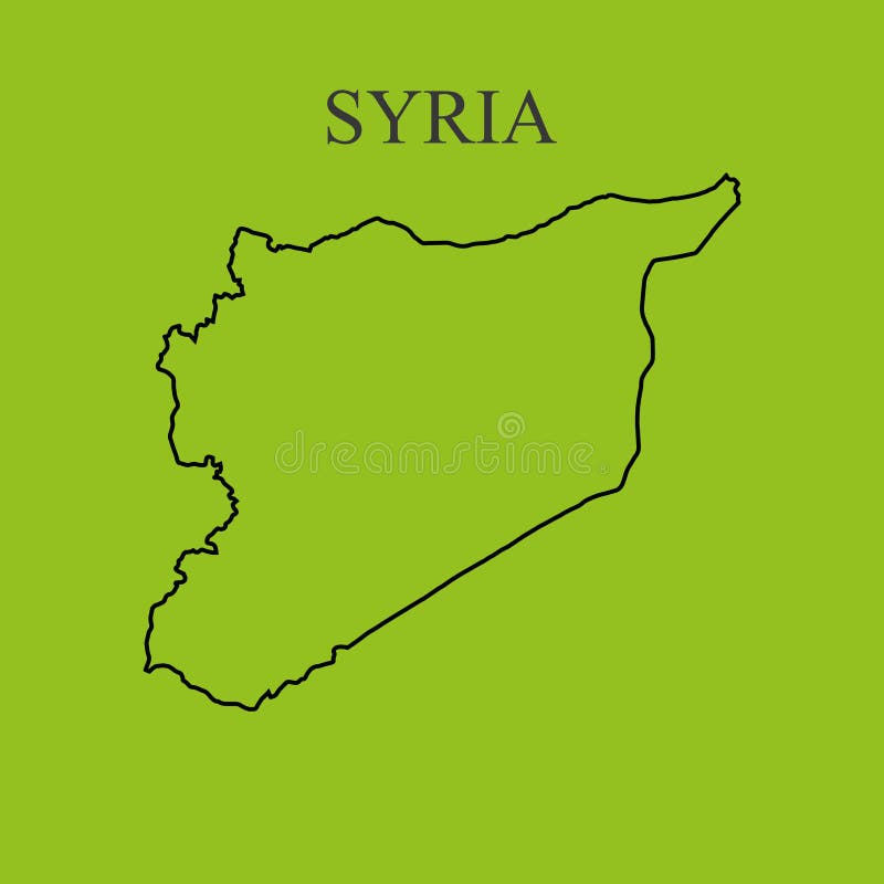 Vector of Syria. Flat Style Stock Illustration - Illustration of flag ...