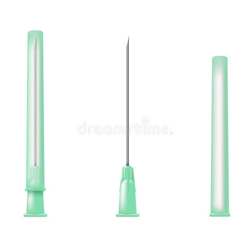 Realistic syringe isolated stock vector. Illustration of laboratory ...