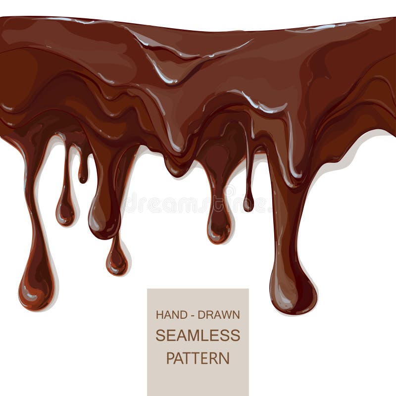 Vector Syrup Drip Pattern on Cake Layers Stock Vector - Illustration of ...