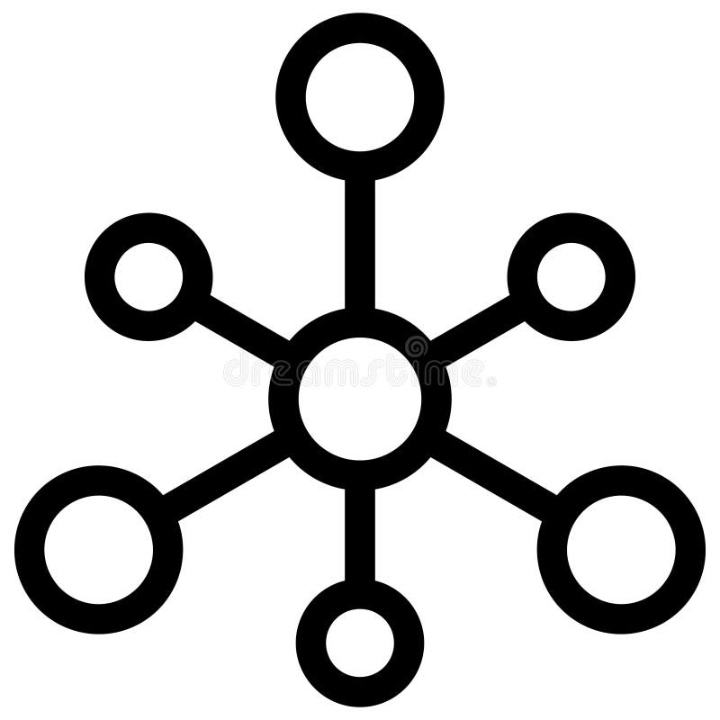 Vector System Links Flat Icon Illustration Stock Vector - Illustration ...