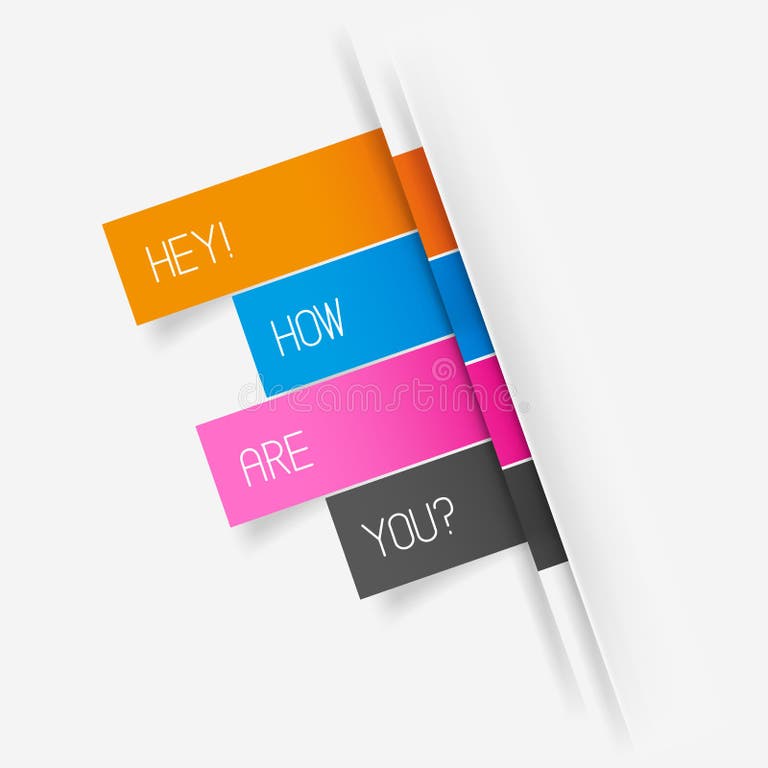 Vector Tab Banner Elements stock vector. Illustration of tabs - 33219691