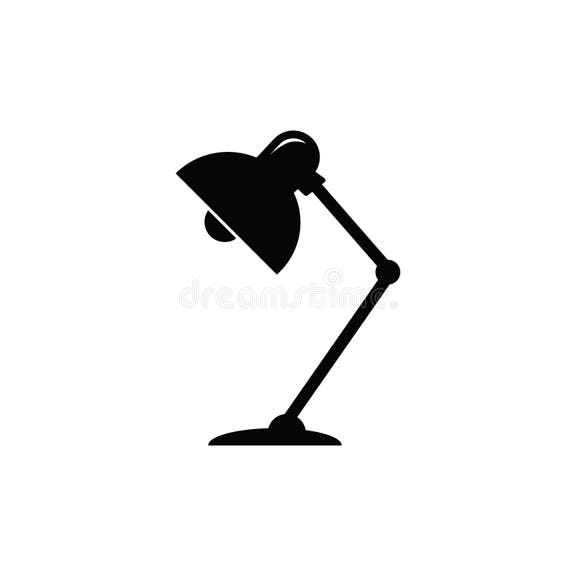 Vector Table Lamp Logo Illustration Stock Vector - Illustration of ...