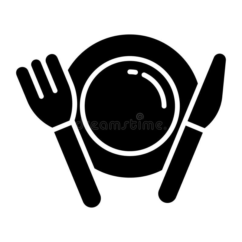 Vector of Tableware in Modern Style, an Icon of Dine in Stock Vector ...