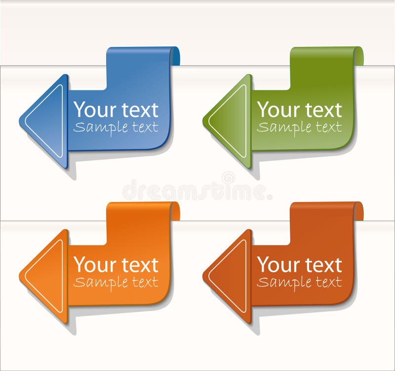 Green ribbon Set stock vector. Illustration of tape, banner - 50354990