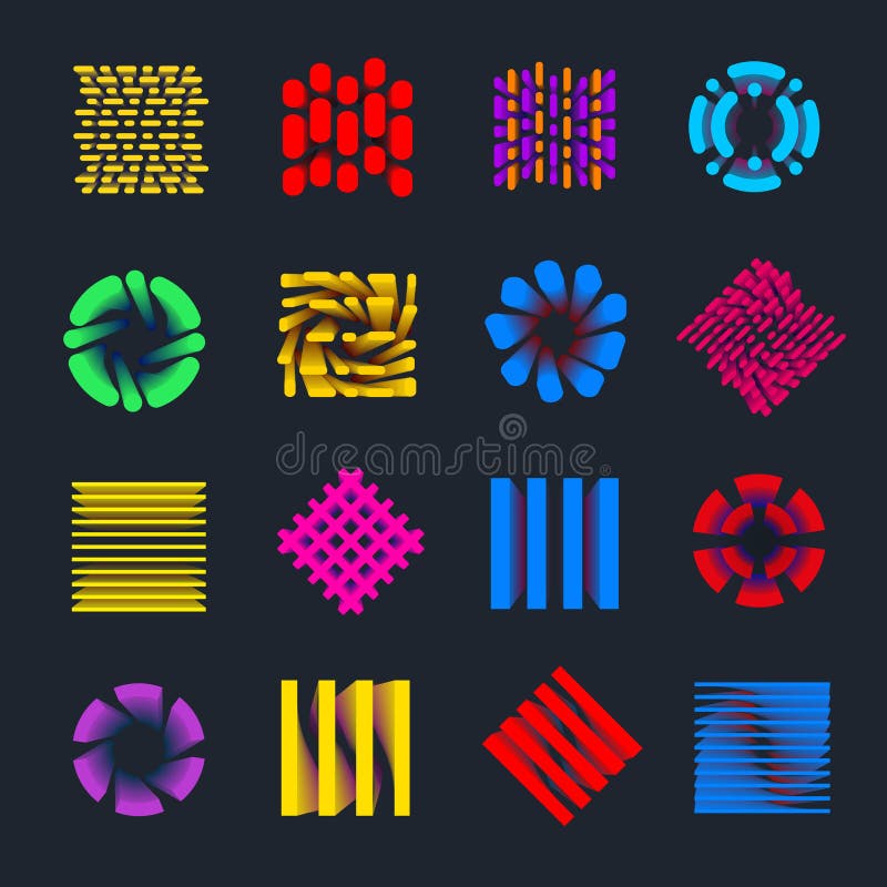 Vector Tag with Creative Geometric Design, Bright Frame for Branding ...