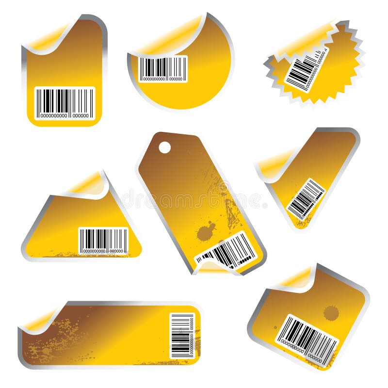 Vector tag and sticker set stock vector. Illustration of label - 4908244