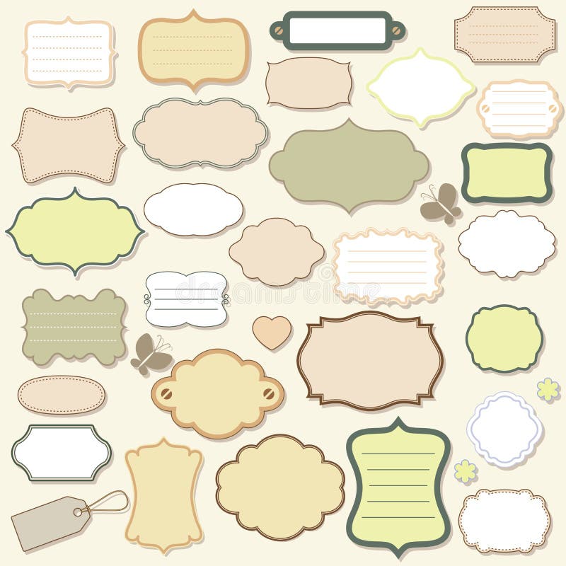 Vector tags for design. stock vector. Illustration of paper - 202031074