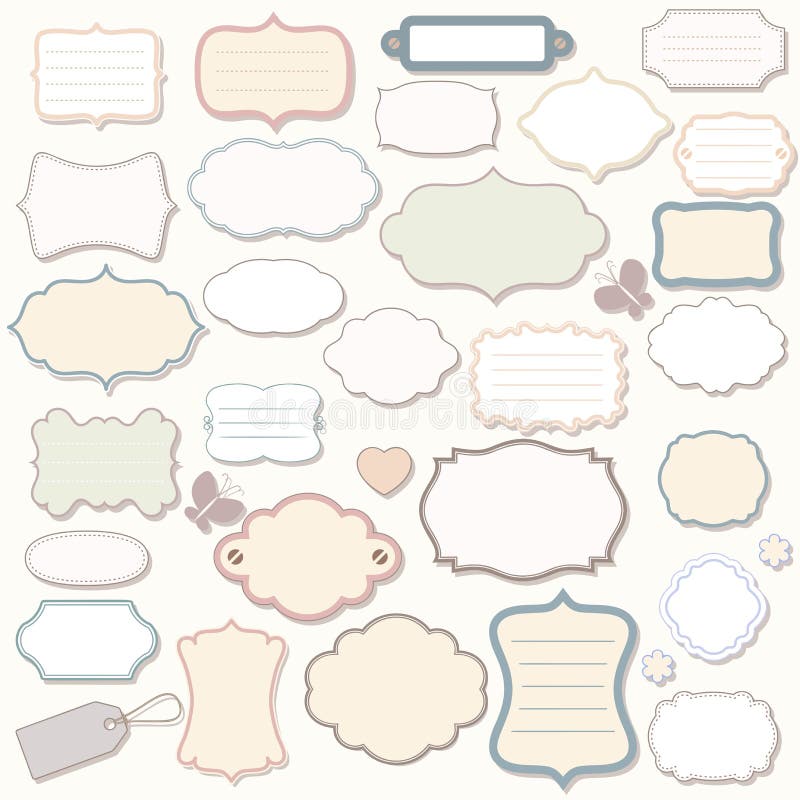 Vector tags. stock vector. Illustration of romantic, card - 35672914