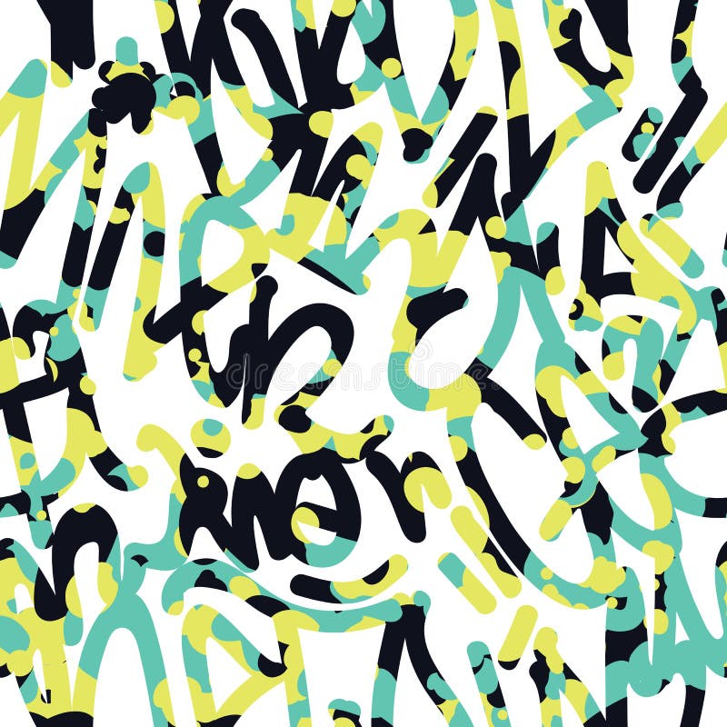 Vector Tags Seamless Pattern Stock Vector - Illustration of funky ...