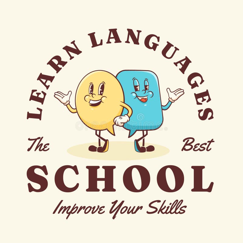 Language School for Adult, Kids. English Courses, Class. Stock Vector ...