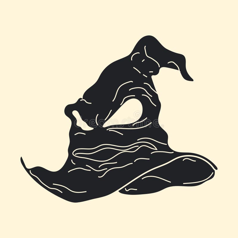 Vector Talking Wizard Hat . Vector Illustration in Flat Cartoon Style ...