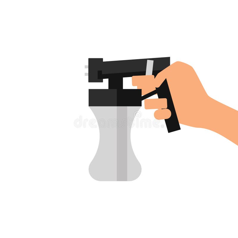 Vector Tanning Spray Machine Illustration Stock Vector - Illustration ...